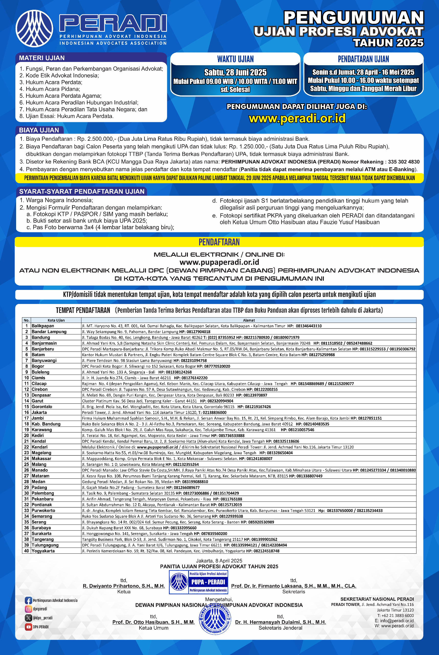 Website Resmi Perhimpunan Advokat Indonesia